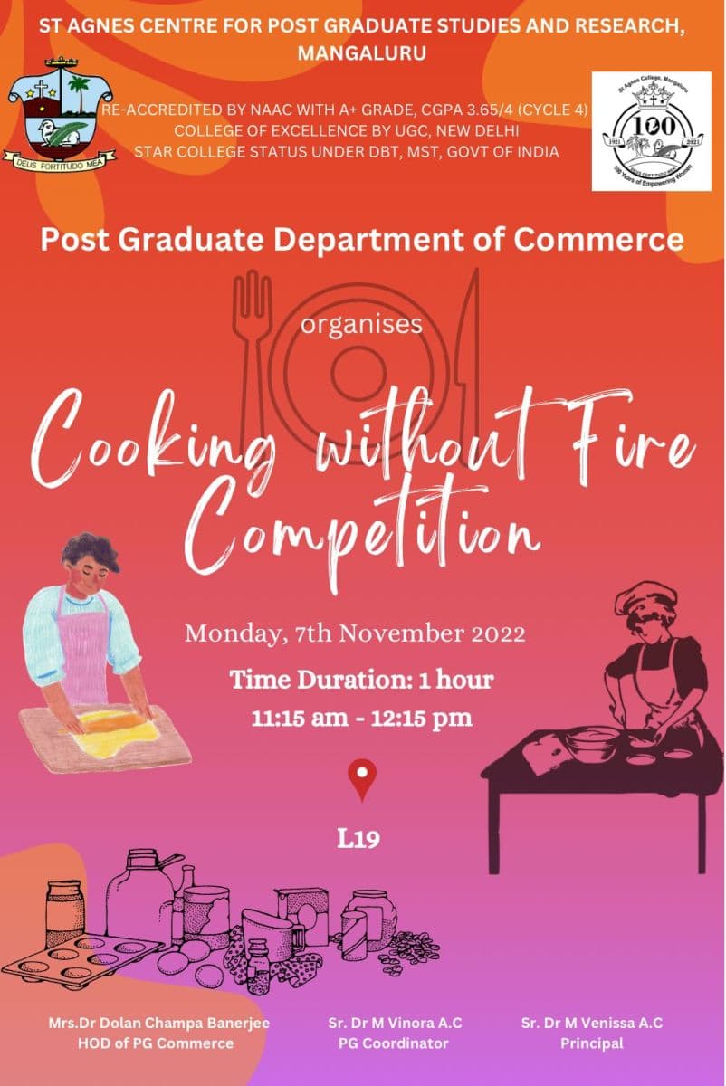 Cooking without Fire competition - St. Agnes College (Autonomous ...
